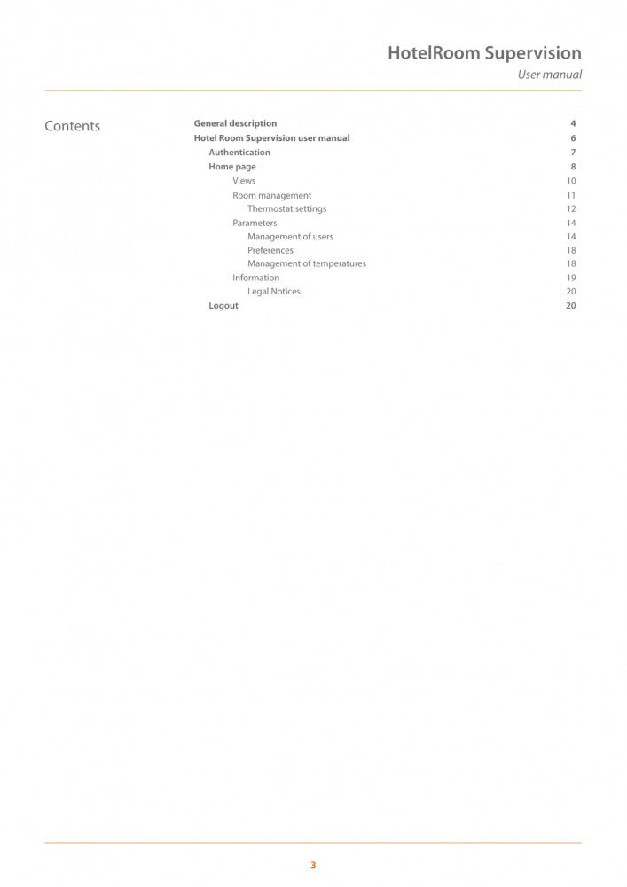Legrand Hotel Room Supervision manual page 3
