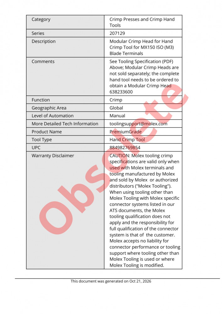 Technical document page 2 for product reference 638233670