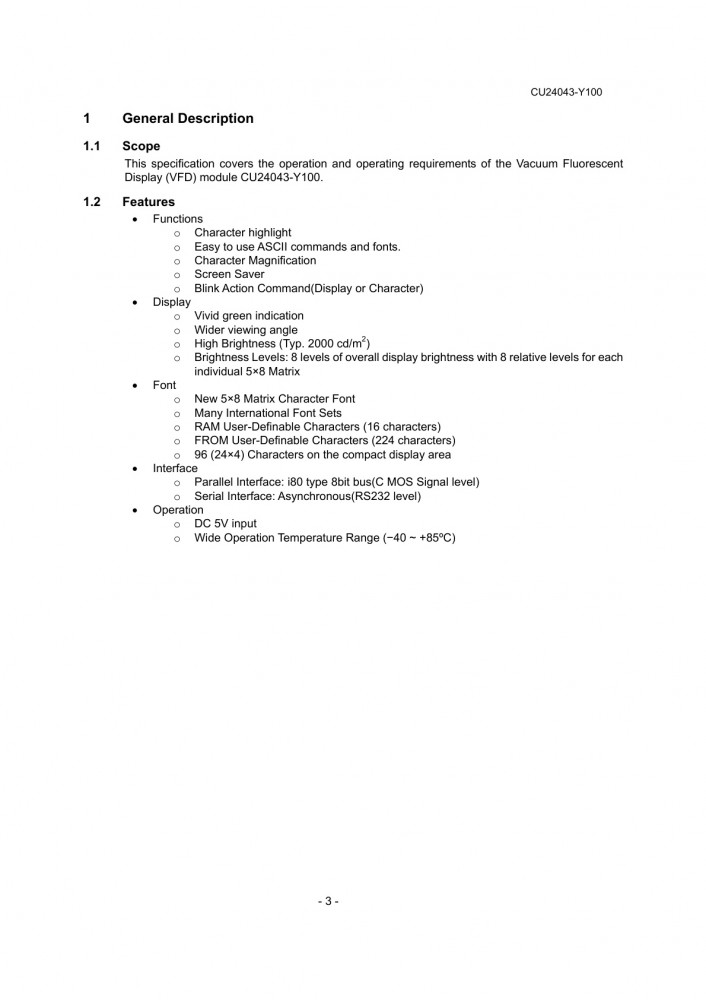 CU24043-Y100 datasheet page 4