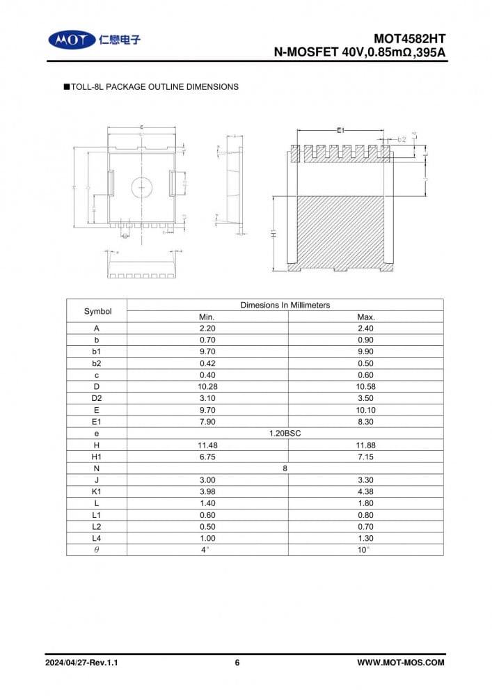 MOT4582HT datasheet page 6