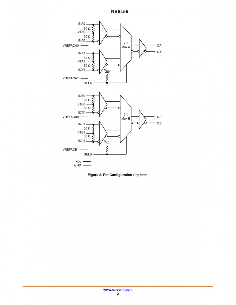 NB6L56 datasheet page 2
