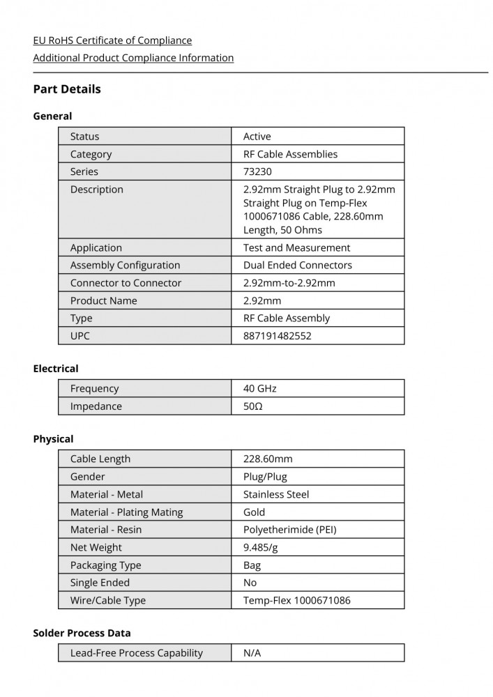 MOLEX 897621541 product drawing, page 2
