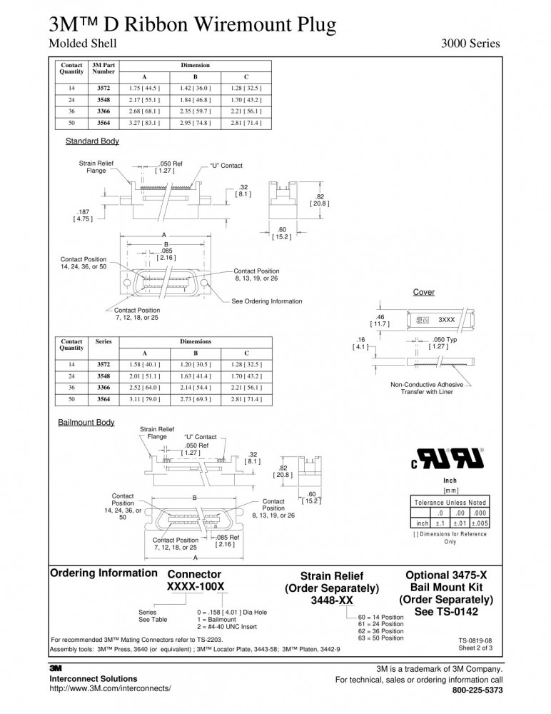 3M TS-0819-08 technical sheet page 2
