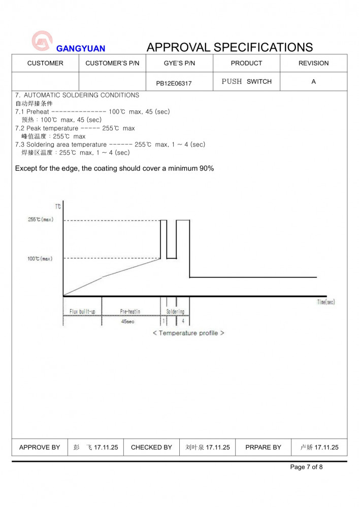 PB12E06317 approval specification page 8