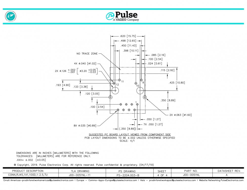 PULSE J00-0051NL documentation page 4