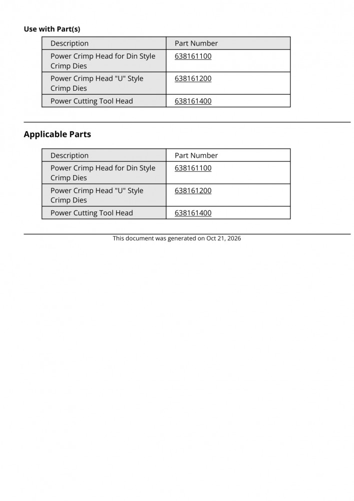MOLEX tooling documentation page 3