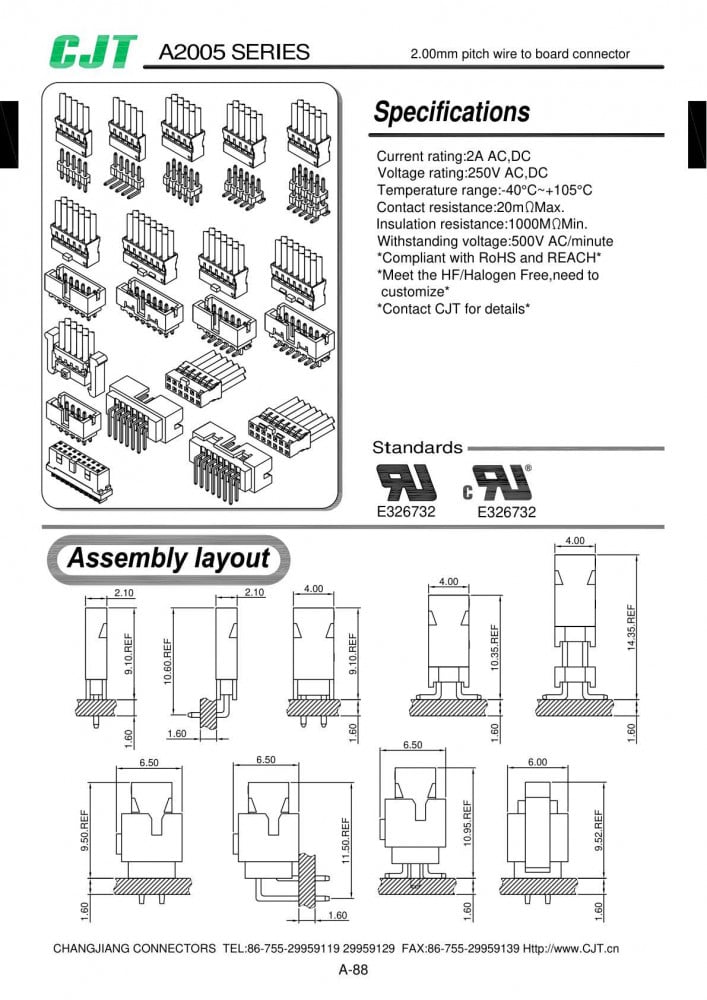 CJT A2005 series document page 1