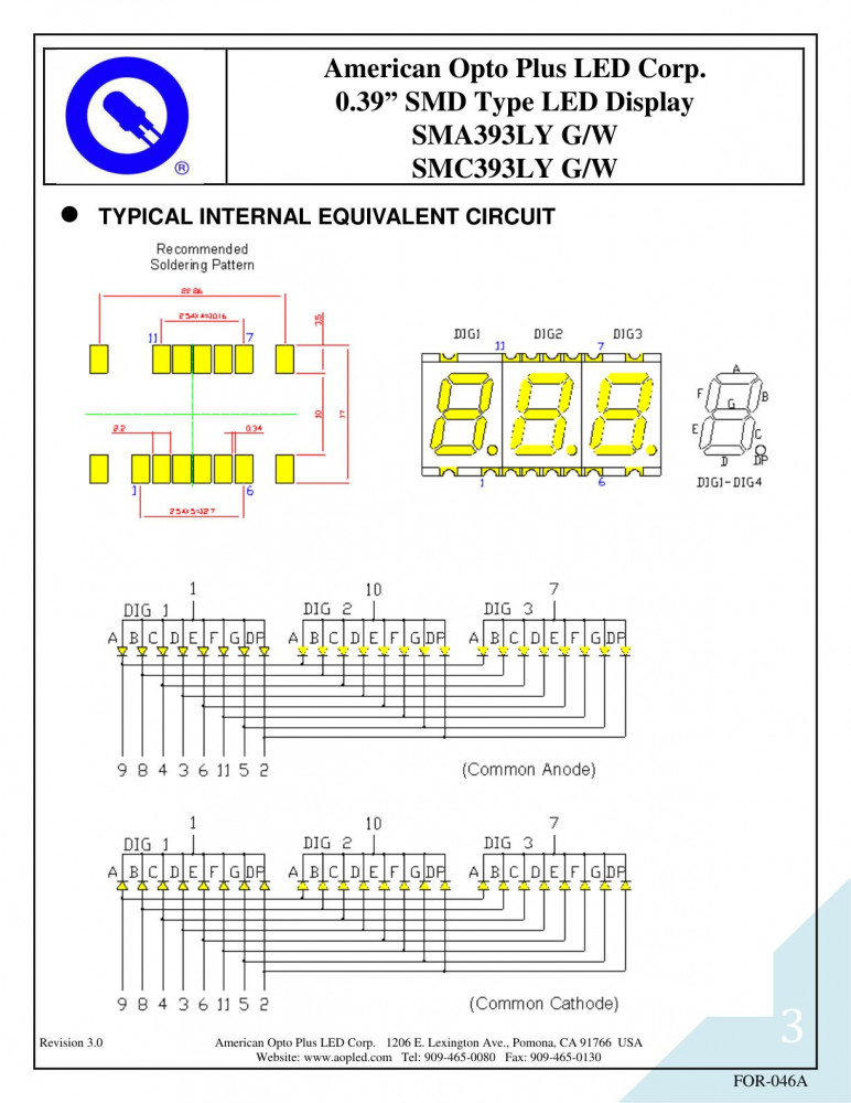 SMA393LY datasheet page 3
