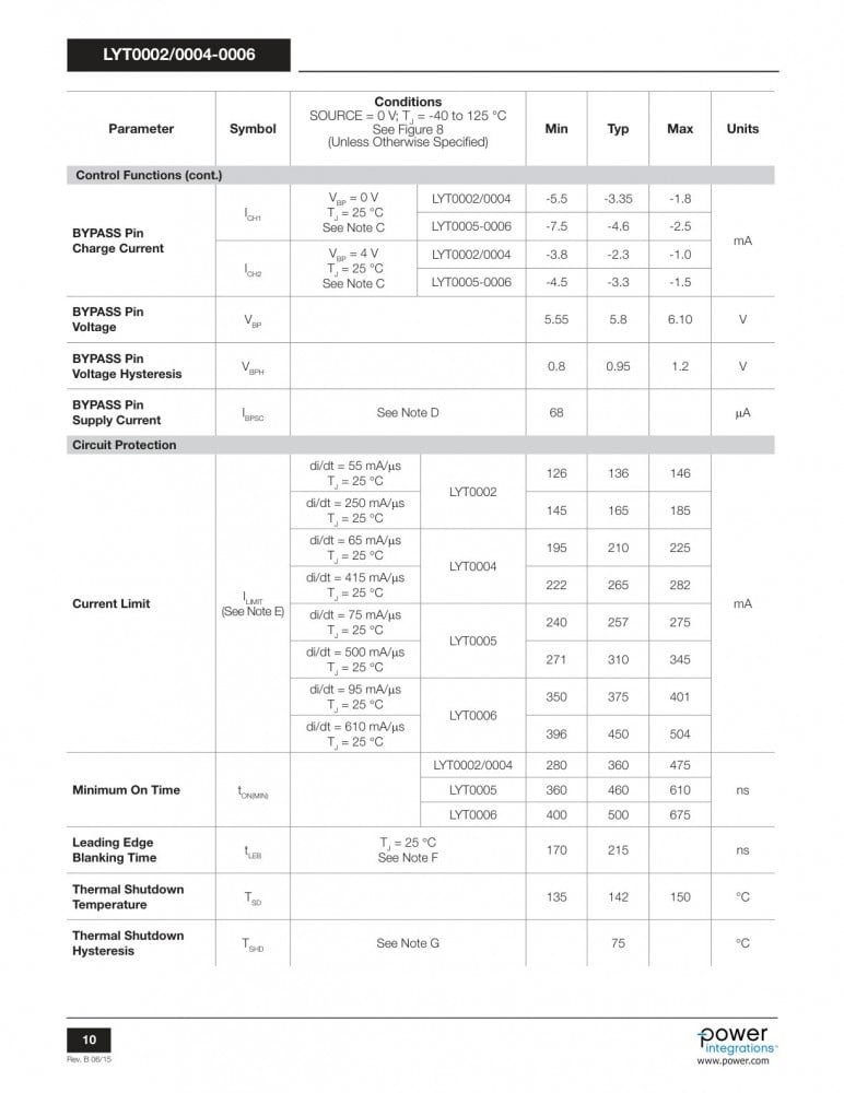 LYT0002P datasheet page 10