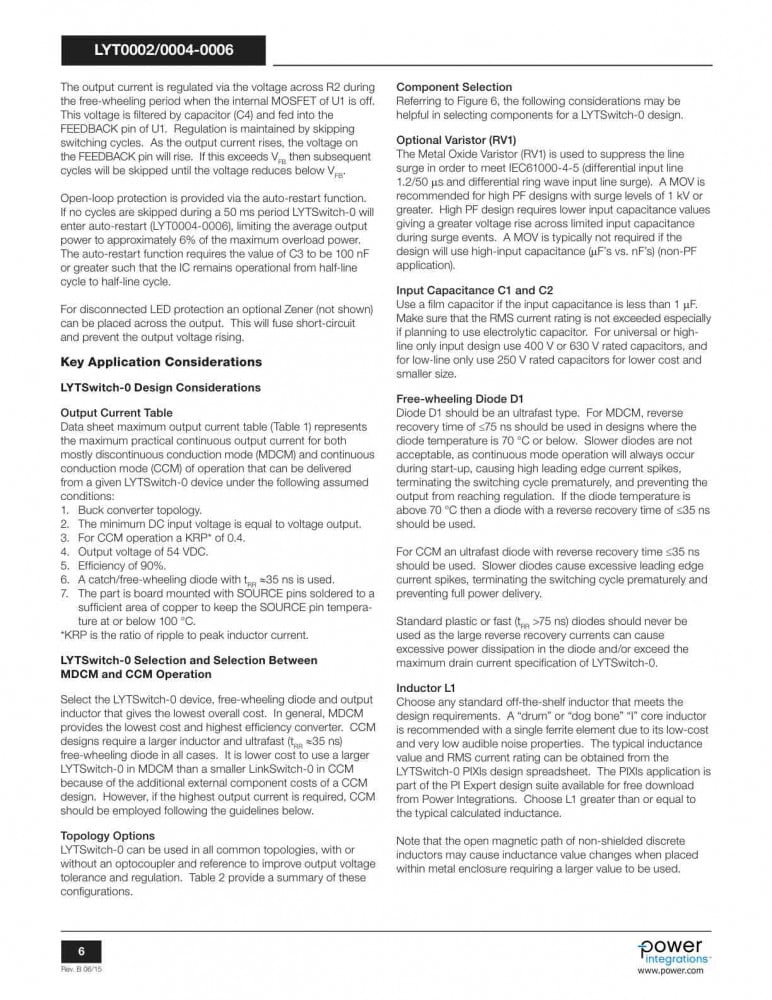 LYT0002P datasheet page 6