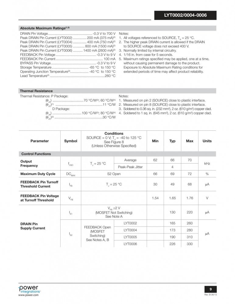 LYT0002P datasheet page 9