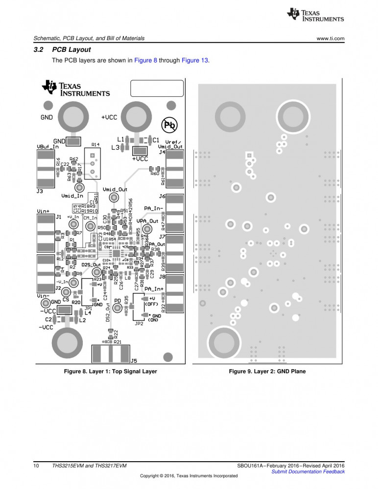 THS3217EVM technical document page 10