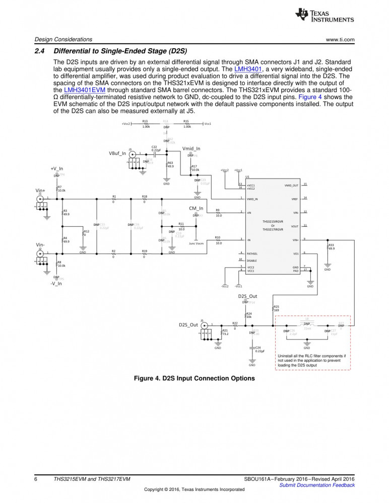 THS3217EVM technical document page 6