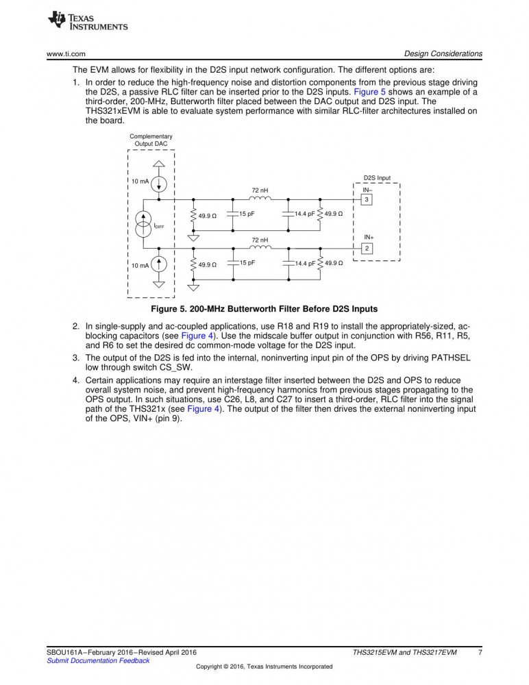 THS3217EVM technical document page 7