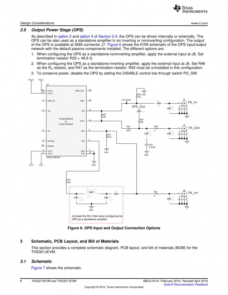 THS3217EVM technical document page 8