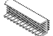 HDM Board-to-Board Backplane Header, Vertical, Press-Fit, Open End, 144 Circuits for sale