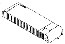 2.00mm, 3.00mm, 5.50mm, 7.50mm Pitch EXTreme Ten60Power Right-Angle Plug Assembly with Guide Pins, 6 Power Circuits, 25 Signal Circuits, 3 Power Circuits