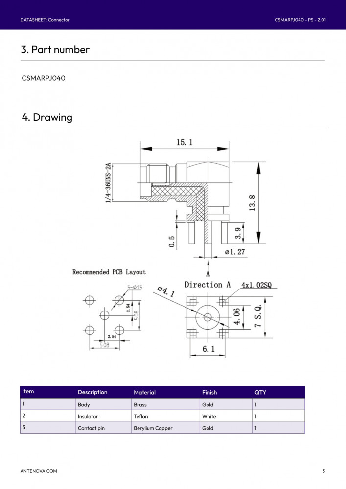 CSMARPJ040 datasheet page 3
