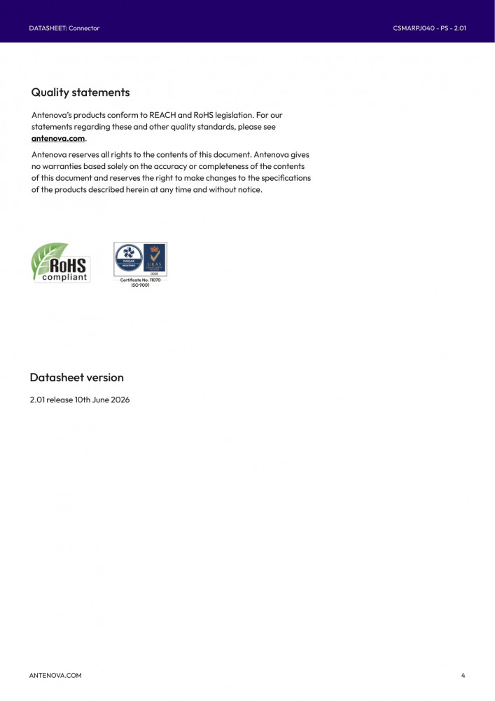 CSMARPJ040 datasheet page 4