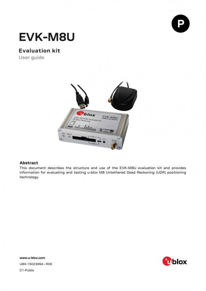 EVK-M8U technical document page 1