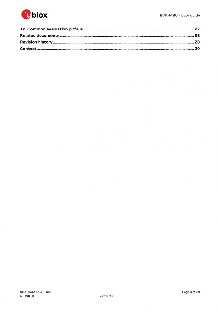 EVK-M8U technical document page 4