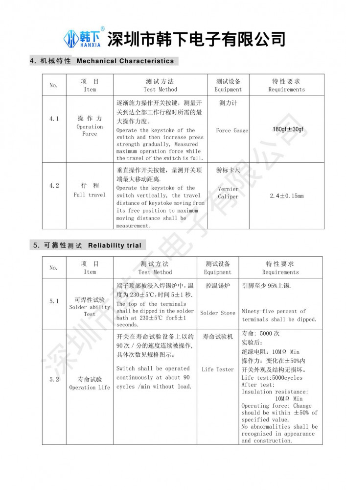 HX 8.5-8.5 WSPT technical document page 4