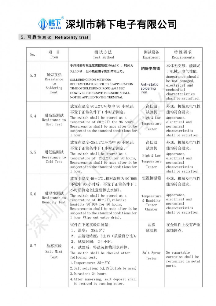 HX 8.5-8.5 WSPT technical document page 5