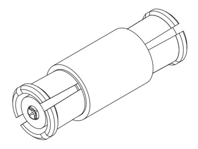 SMP Jack-to-SMP Jack Adapter, Straight, 11.40mm Length, 0.25µm Gold (Au) Plating, Tray, 50 Ohms
