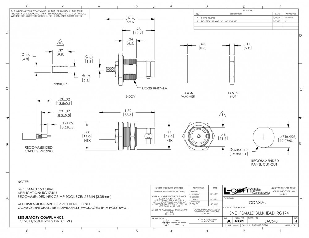 L-com BAC540 technical document preview