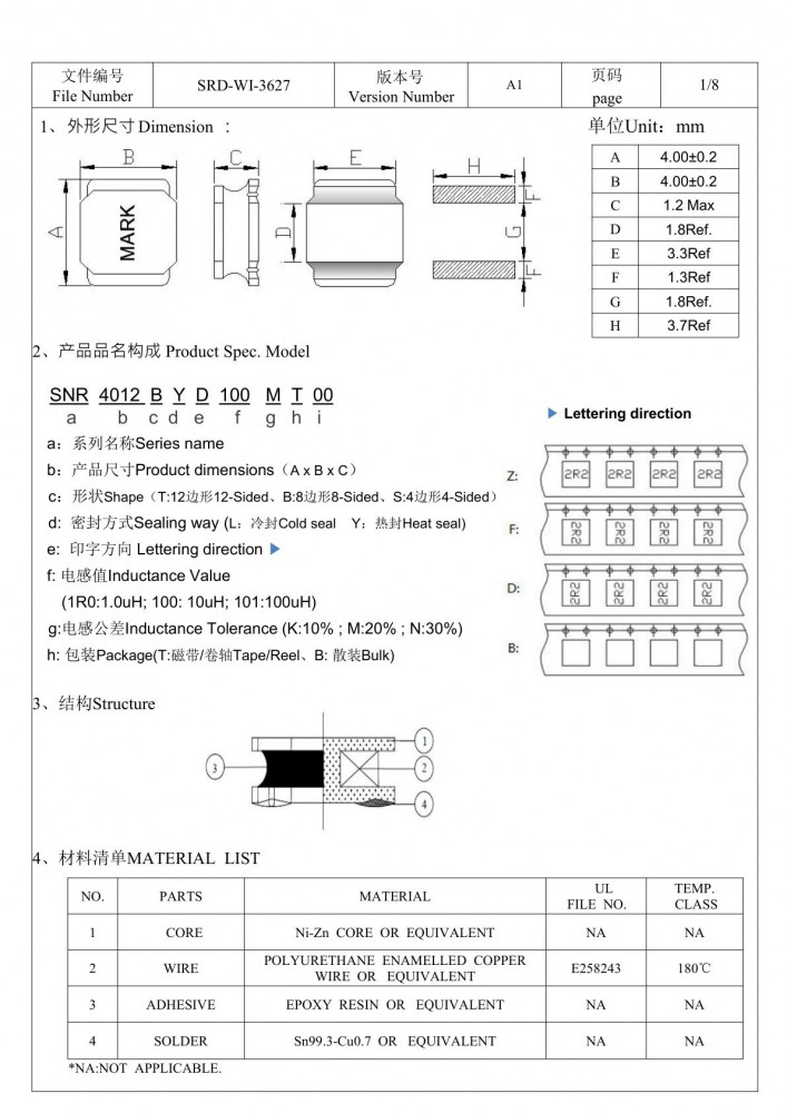 SOREDE specification page 3