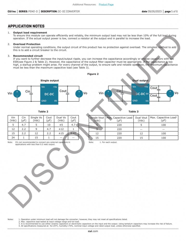 CUI PEM2-D datasheet page 5