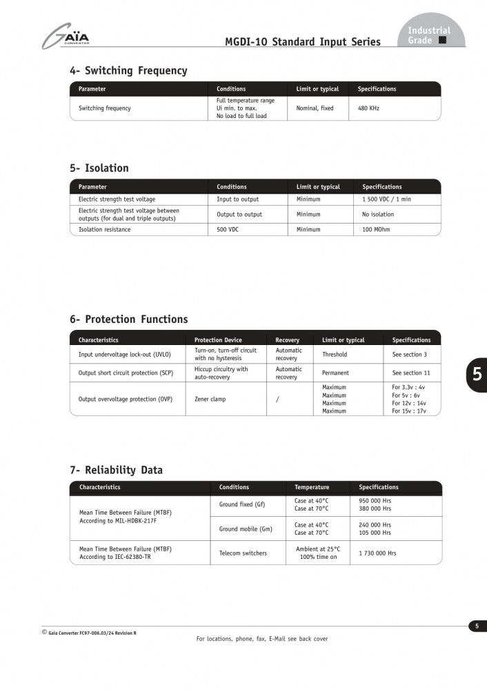 MGDI-10 datasheet page 5