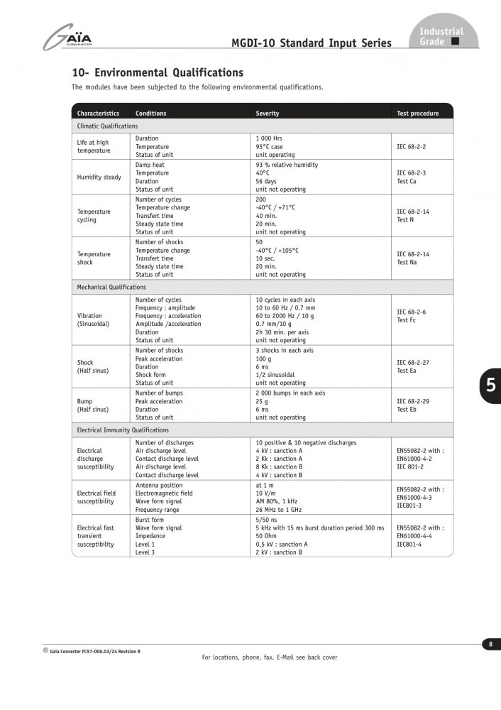 MGDI-10 datasheet page 8