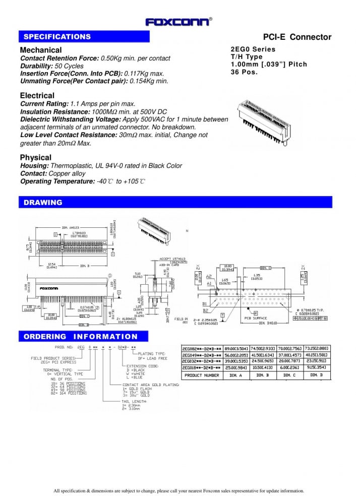 FOXCONN 2EG01811-D2DB-DF technical document preview