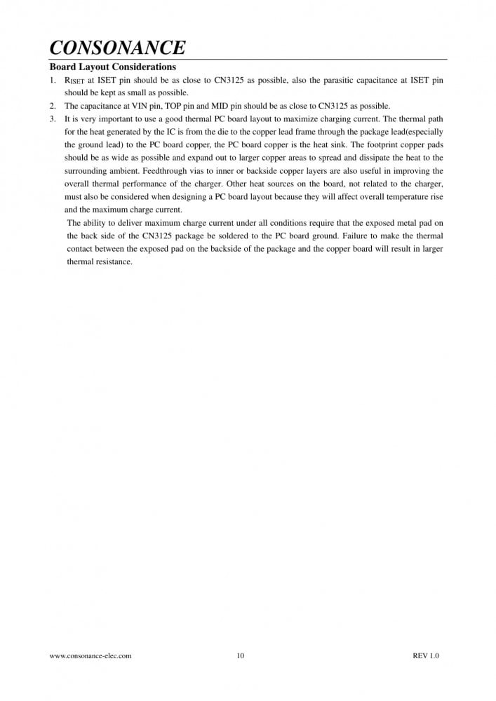 CN3125 datasheet page 10