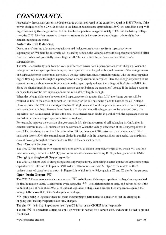CN3125 datasheet page 8