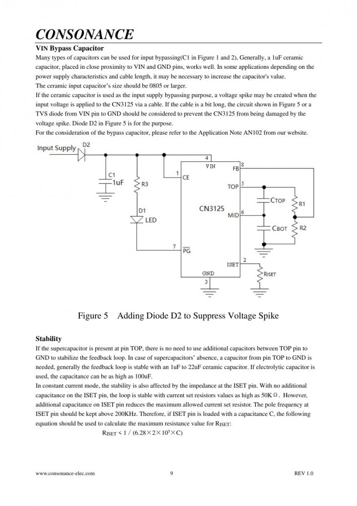 CN3125 datasheet page 9