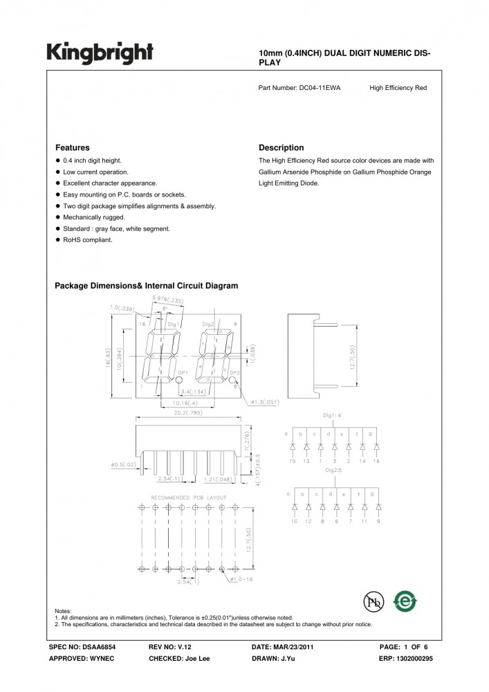 DC04-11EWA datasheet page 1