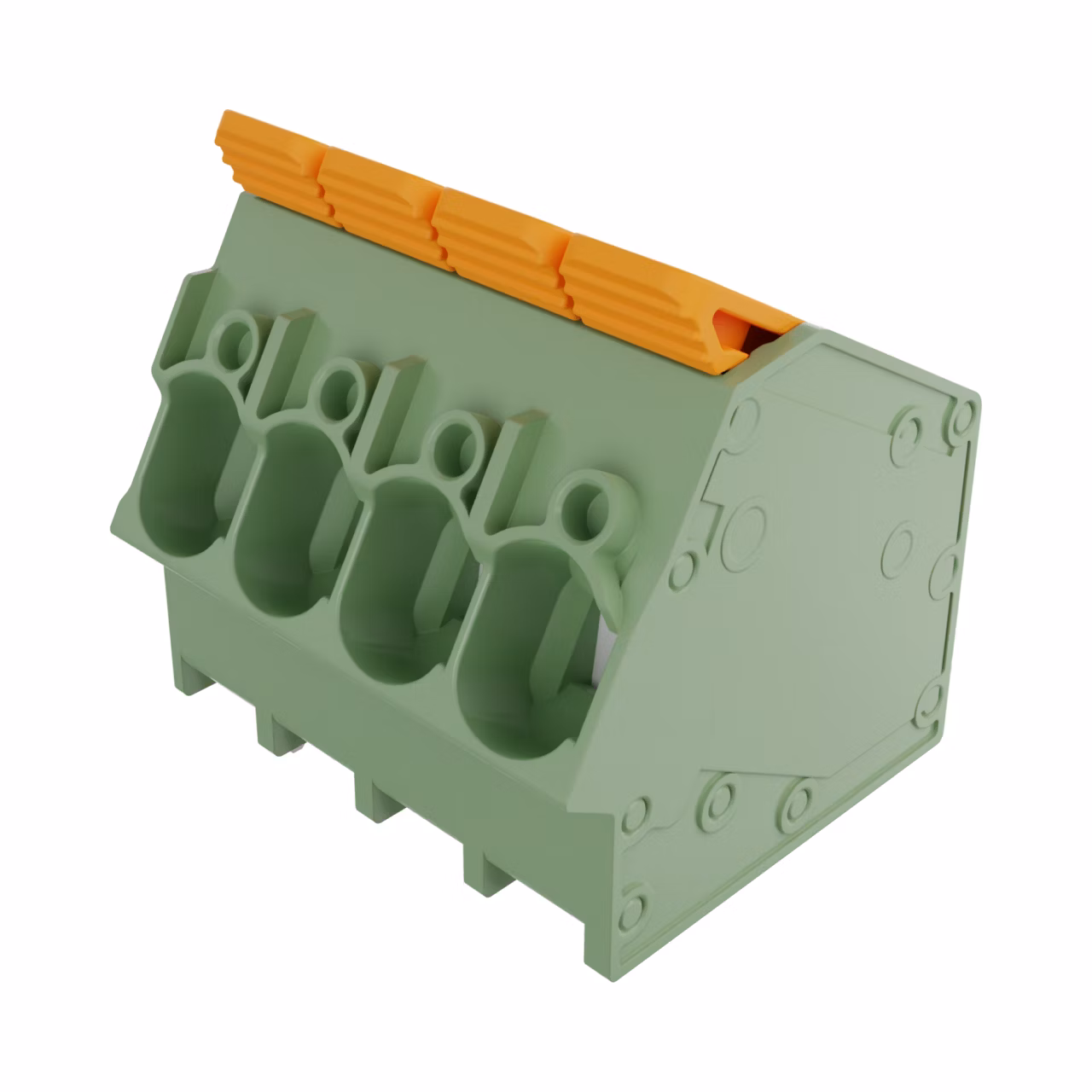 7.50mm Pitch Lever Activated Fixed Mount PCB Terminal Block, 35° Wire Entry, Bussed Terminals, 4 Circuits for sale