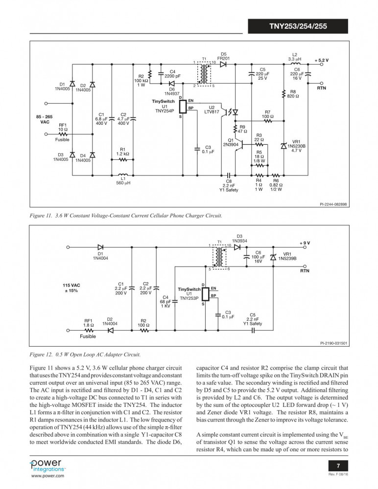 TNY253PN datasheet page 7