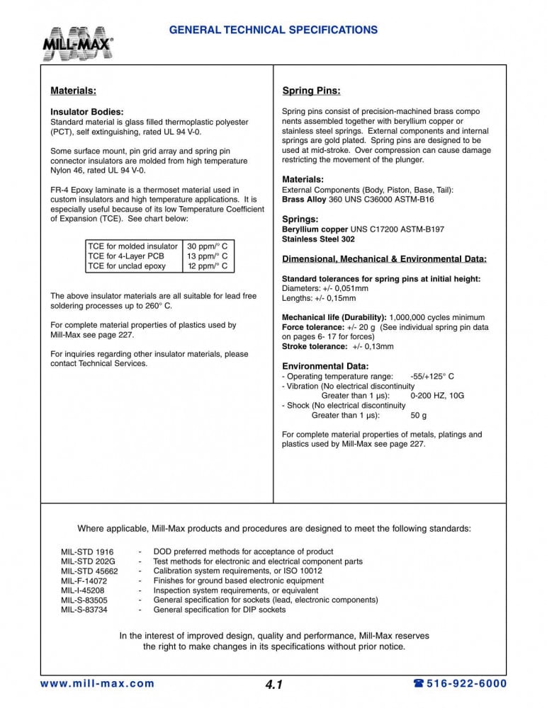 Mill-Max design guide page 5