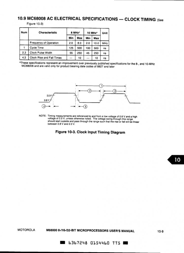 MC68EC000FU8 document page 9