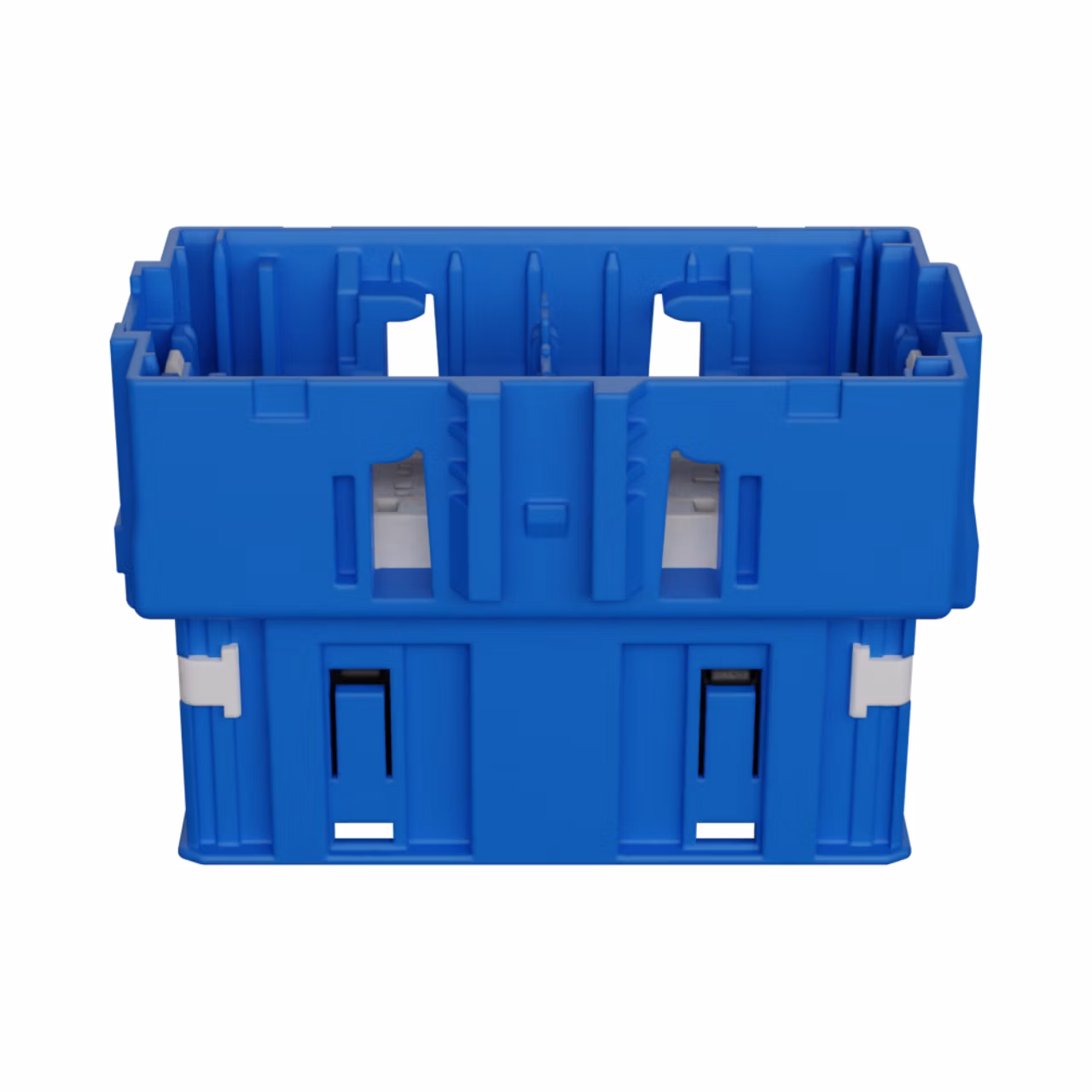 MX-DaSH Unsealed 2x2 Male Connector Assembly, without Wire Dress Cover Latch, Configuration 3, Keying Option C, Blue for sale