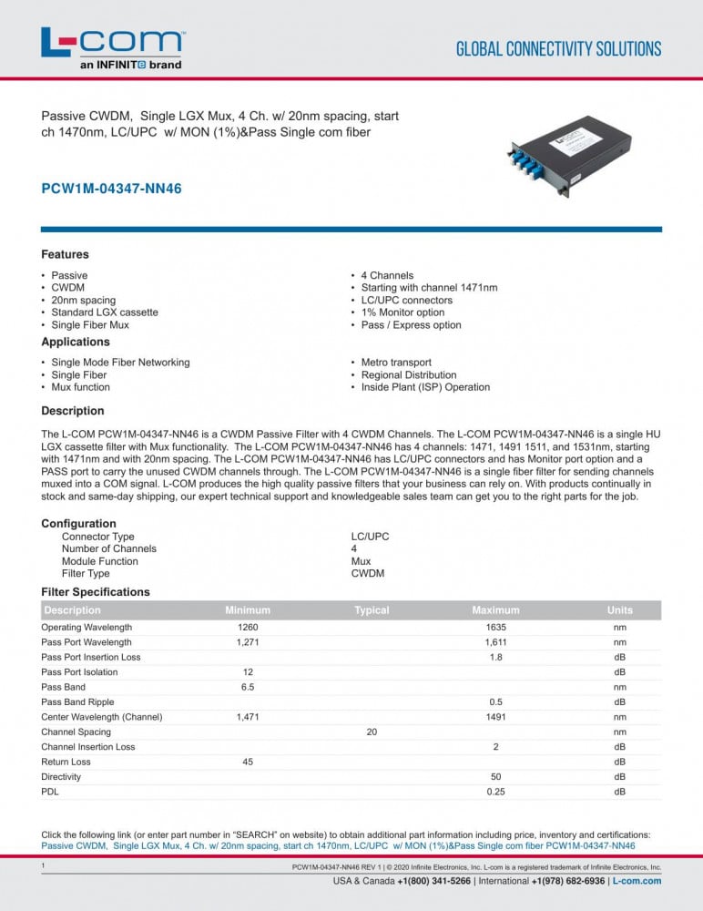 PCW1M-04347-NN46 technical document page 1