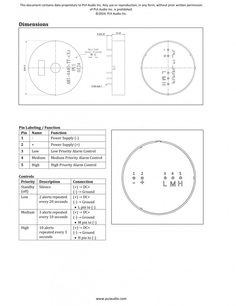 AMI-4440-TT-C datasheet page 2