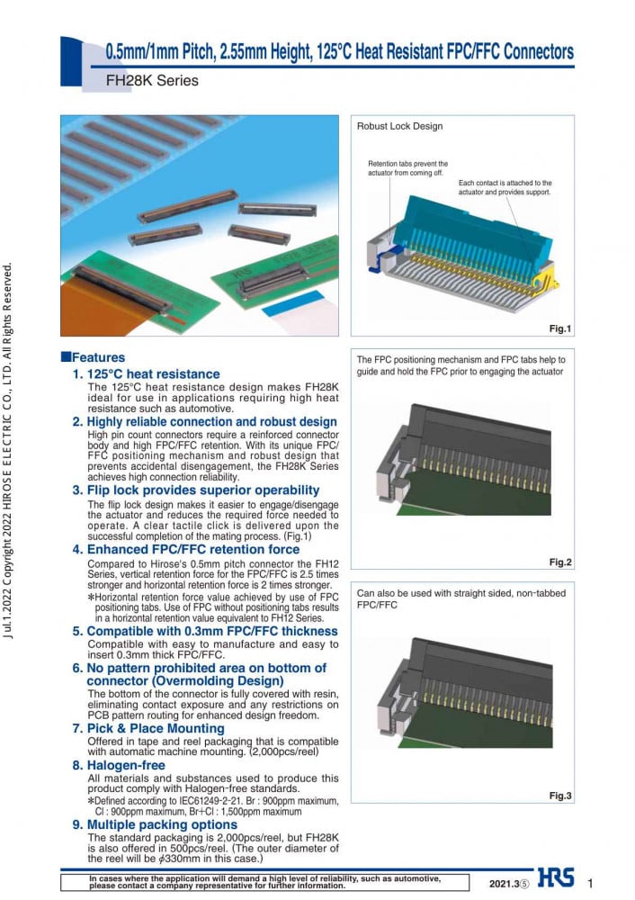 FH28K datasheet page 1