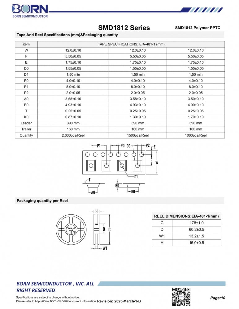 BORN SMD1812 datasheet page 10