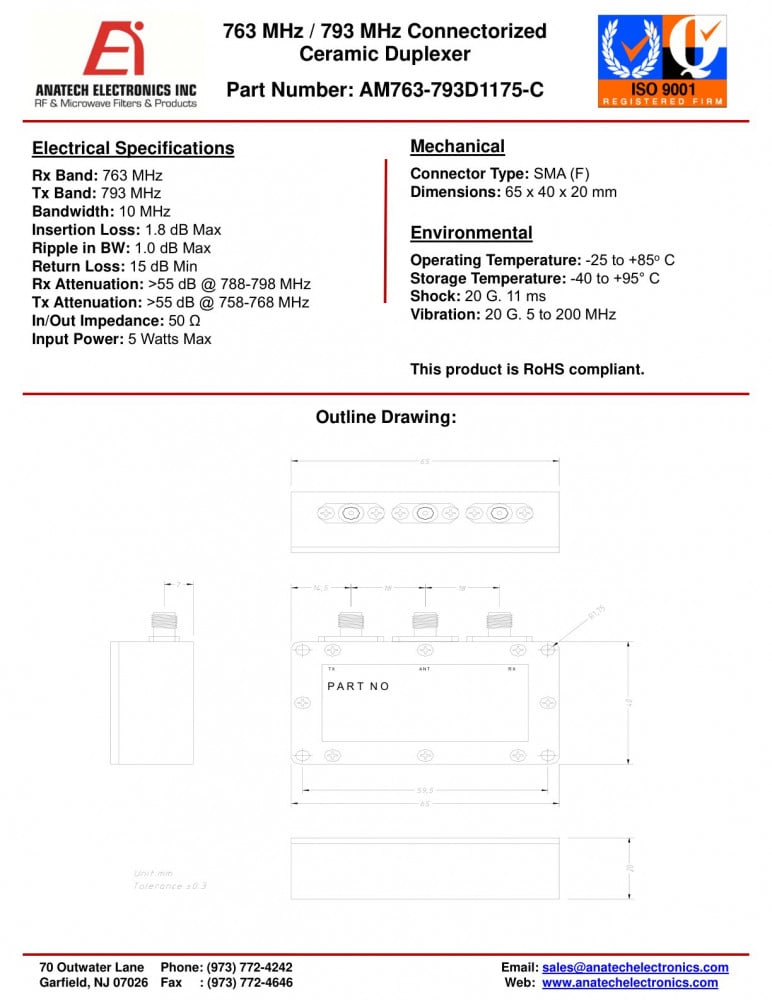 AM763-793D1175-C technical document page 1
