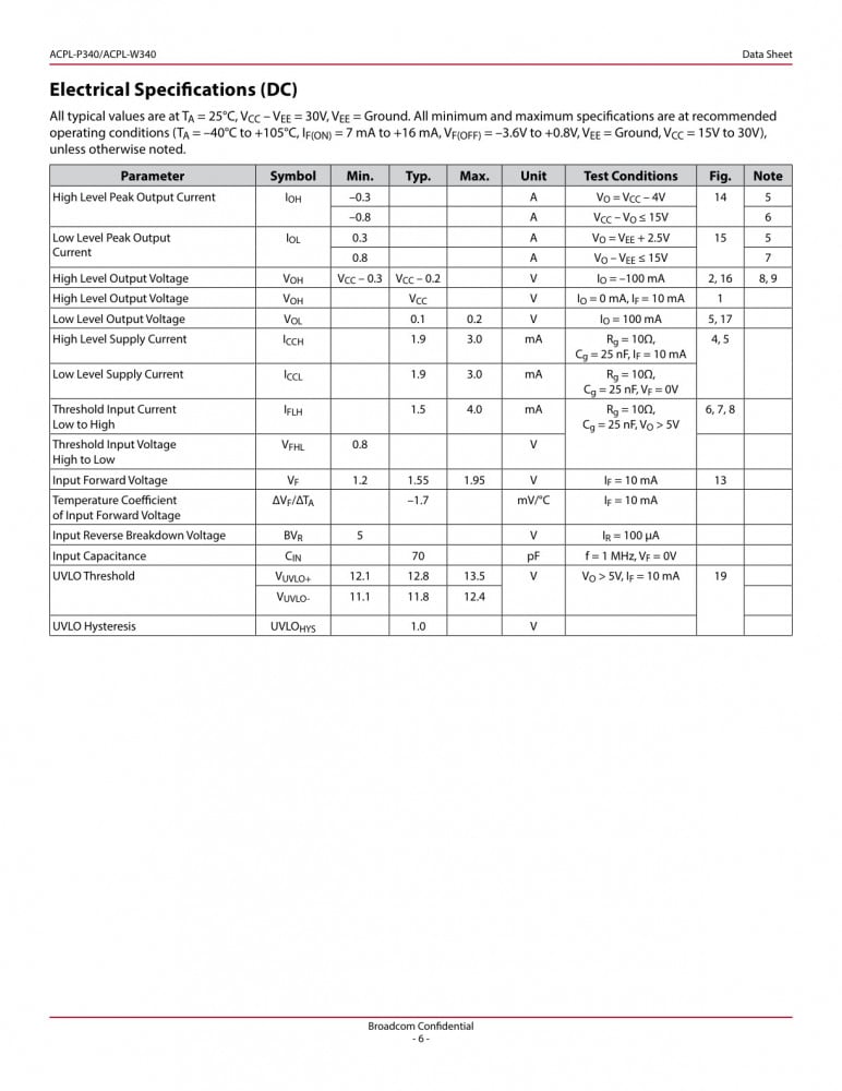 ACPL-W340-500E datasheet page 6