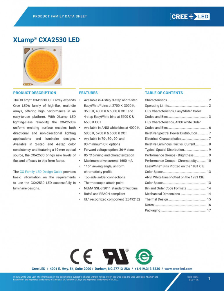 CXA2530 datasheet page 1